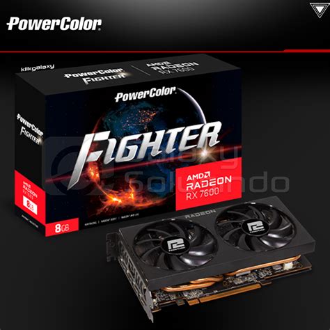 jual powercolor radeon rx 7600 fighter 8gb gddr6 vga rx7600 ddr6