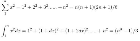 Statistics Difference Between Summation And Integration Data Science Stack Exchange