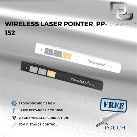 Jual Digigear Wireless Laser Pointer Presenter Pp152 Putih Shopee