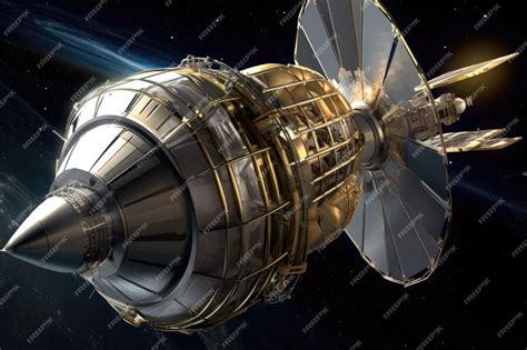 Premium Ai Image Spacecraft With Hybrid Propulsion Technologies Created With Generative Ai