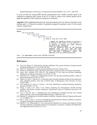 AN EFFICIENT HEURISTIC ALGORITHM FOR FLEXIBLE JOB SHOP SCHEDULING WITH MAINTENANCE CONSTRAINTS PDF