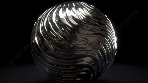 물결 모양 텍스처가 있는 금속 구 3d 렌더링 3d 렌더링 세우다 3d 배경 일러스트 및 사진 무료 다운로드 Pngtree