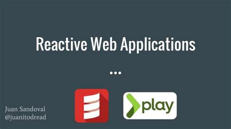 Reactive Web Applications Ppt