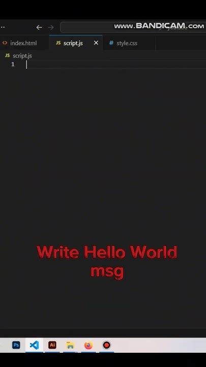Print Hello World In Javascript 😍💻 🔥 Coding Programming Javascript Youtubeshorts Viral