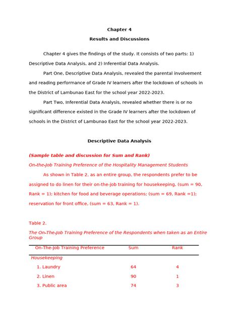 Chapter 4 Tables Formats 091343 Pdf P Value Mannwhitney U Test