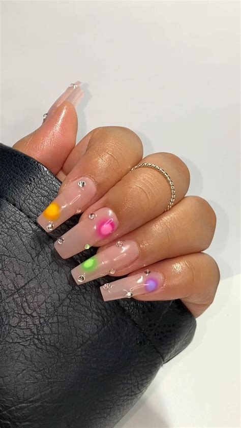Diy Aura Nails Gel X Nail Tutorial Gel X Design Summer Nails 2022