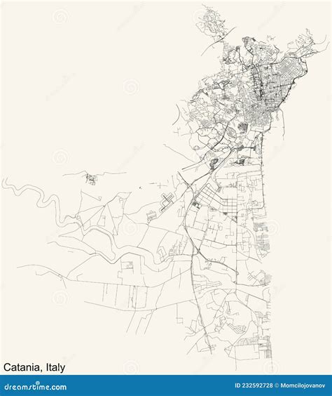 Catania Map Detailed Map Of Catania City Administrative Area