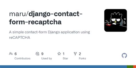 github maru django contact form recaptcha a simple contact form