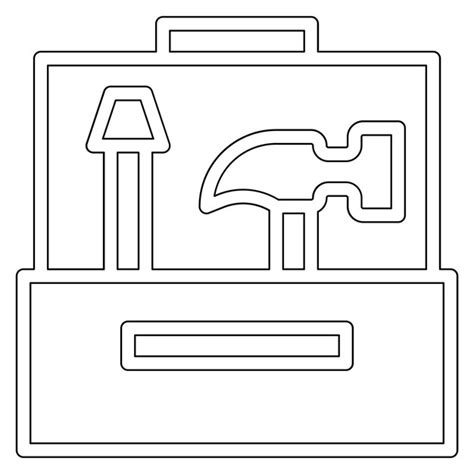 Premium Vector Toolbox Vector Icon Illustration Of Engineering Iconset