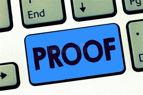 Word Writing Text Proof Business Concept For Evidence Or Argument