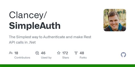 GitHub Clancey SimpleAuth The Simplest Way To Authenticate And Make Rest API Calls In Net