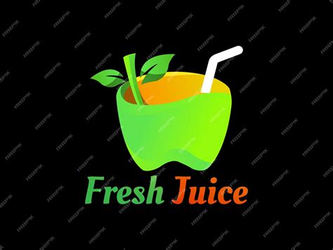 Diseño De Logotipo De Jugo De Fruta Plantilla De Vector De Logotipo De