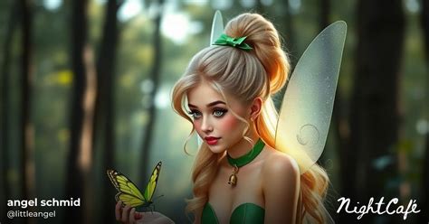 Realistic Young Woman In Tinkerbell Costume With W Ai Art