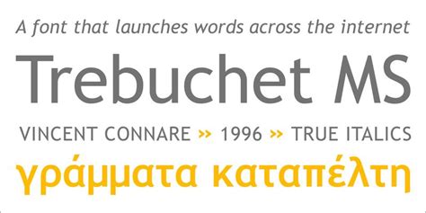Trebuchet Font Images