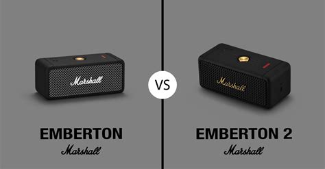 So sánh Marshall Emberton 2 và Emberton 1 mới nhất năm 2022