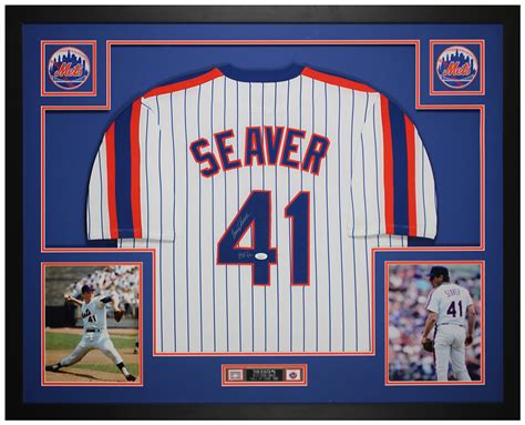 Tom Seaver Autographed And Framed New York Mets Jersey