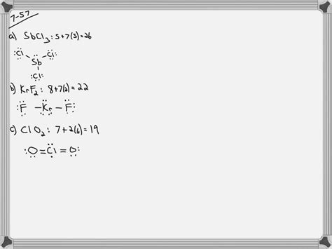 SOLVED Draw Electron Dot Structures For The Following Molecules Which Contain Atoms From The