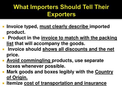 Ppt Importing 101 Importing Into The Us Basic Requirements And