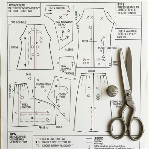 How To Read A Sewing Pattern Symbols Terms And Tips