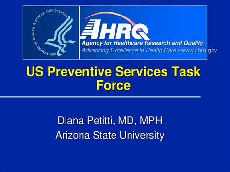 Ppt Us Preventive Services Task Force Powerpoint Presentation Free