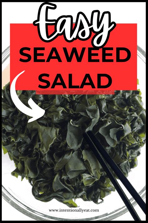 Easy Seaweed Salad Recipe Wakame Intentionally Eat