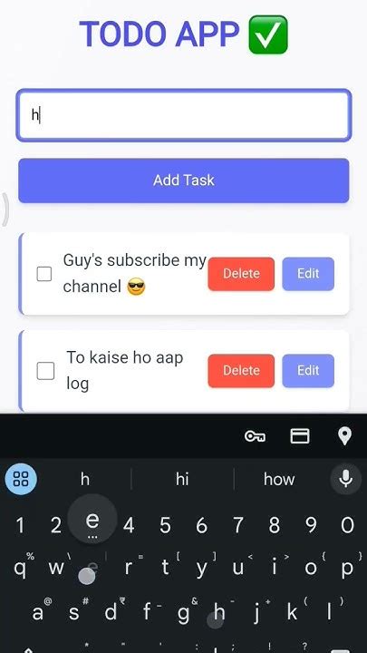 Build A Todo App With Reactjs Webdevelopment Reactjsproject Shortsfeed Codingvideos Reactjs
