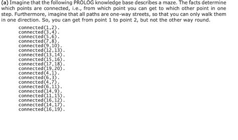 a imagine that the following prolog knowledge base