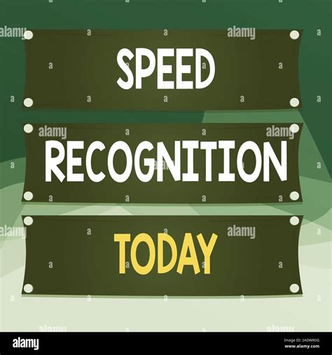 Writing Note Showing Speed Recognition Business Concept For Technology