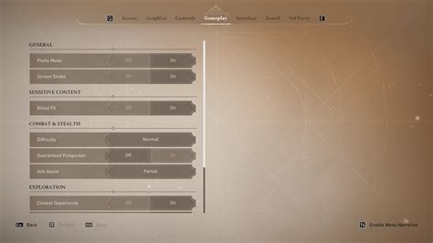 Gameplay Assassins Creed Mirage Interface In Game