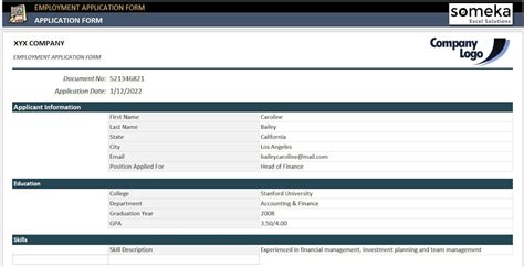 Job Application Excel Template Excel Template Job Application Hiring Process Work
