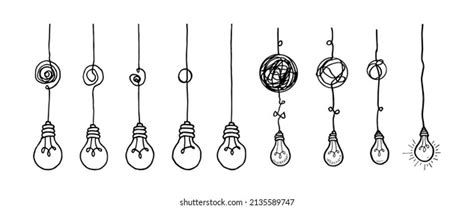 Simplifying Idea Creative Process Finding Solution Stock Vector