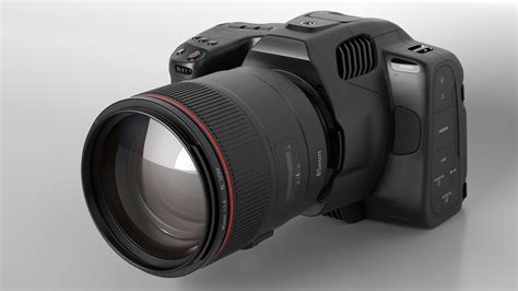 3d Model Modern Professional Camera With Lens Turbosquid 2276460