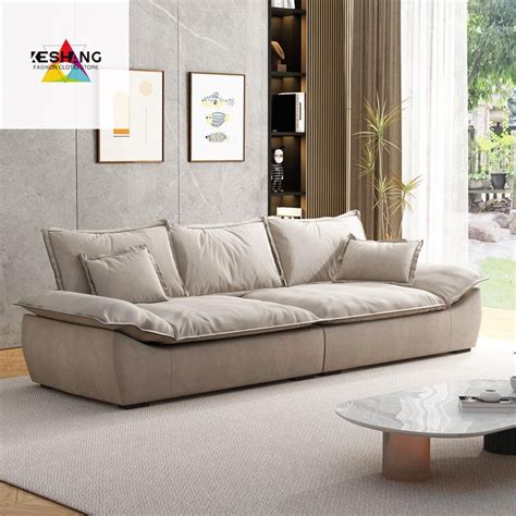Italian Simple Technology Fabric Sofa Small Apartment Modern Simple