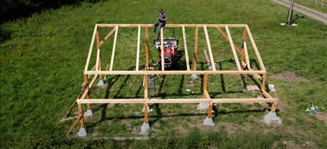 Solar Panels Timber Frame Open Source Wood Solar Photovoltaic Racking