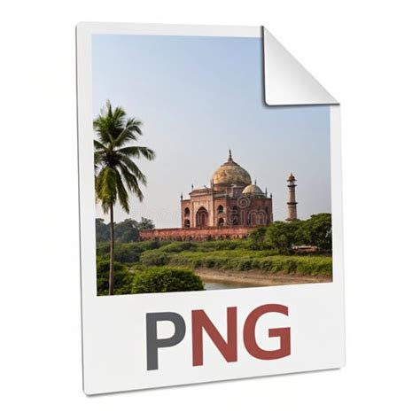 Generic Png File Isolated On White Background Stock Illustration
