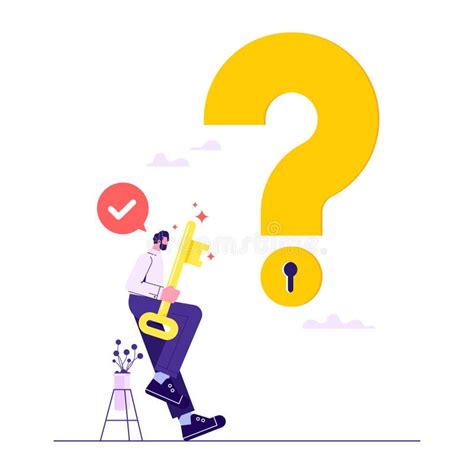 Solution Or Reason To Solve Problem Concept Stock Vector Illustration