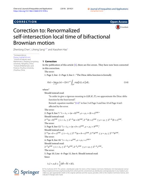pdf correction to renormalized self intersection local time of