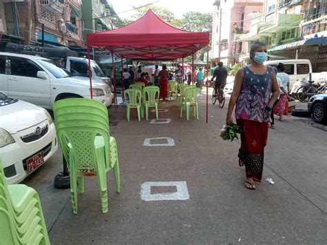 Dvb မင်္ဂလာတောင်ညွန့်မြို့နယ်၊ ရေတွင်းကုန်းရပ်ကွက်က မဲရုံတချို့ ဓာတ်ပုံ