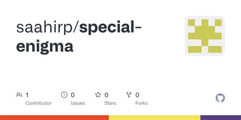 Github Saahirpspecial Enigma