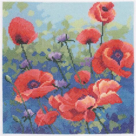 Imaginating Poppies Cross Stitch Pattern 123stitch