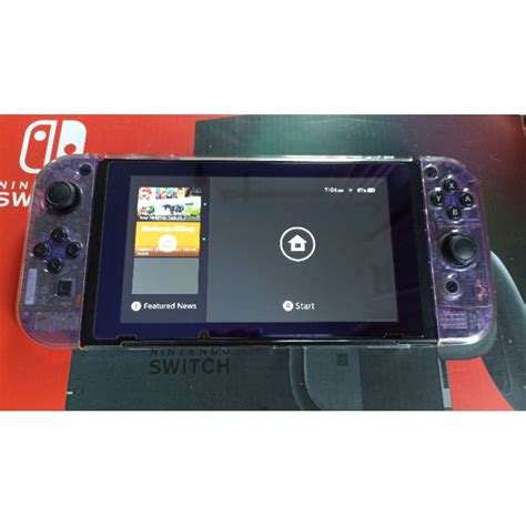 ครบกล่อง เครื่อง Nintendo Switch V 2 เปลี่ยนกรอบใส กล่องแดง แบตอึด มือสอง สภาพ 92 Shopee