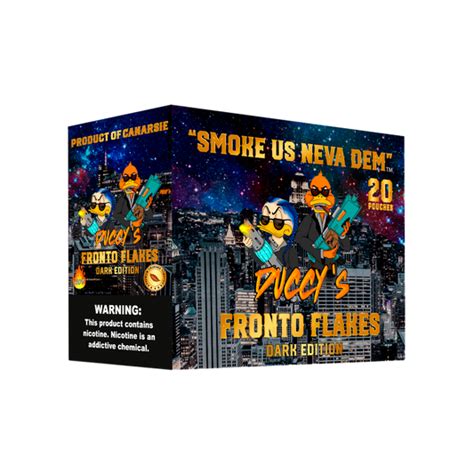 Duccys Fronto Flakes Dark 20 Pouches Elisa Wholsale