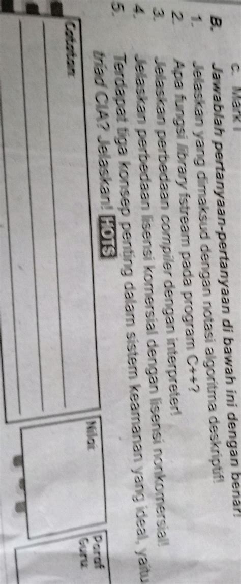 B 1 Jelaskan Yang Dimaksud Dengan Notasi Studyx