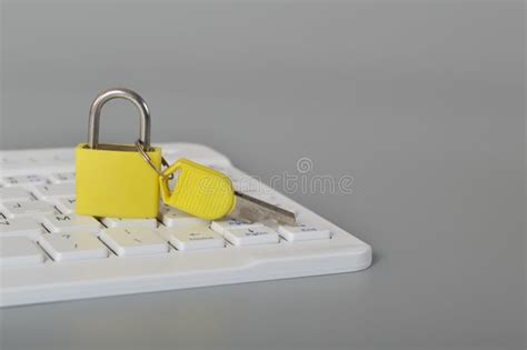 Computer Keyboard And Padlocklogin And Password Cybersecurity Data