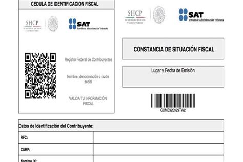 Constancia De Situación Fiscal¿qué Es Y Cómo Obtenerla En El Sat