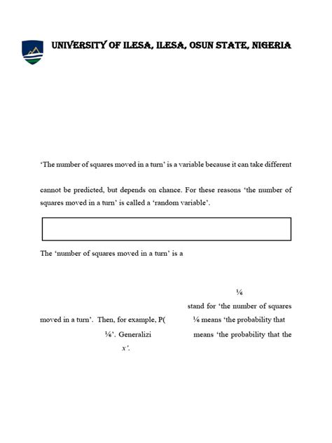 Sta 111 Lecture Three Random Variables 123132 Pdf Variance Mean