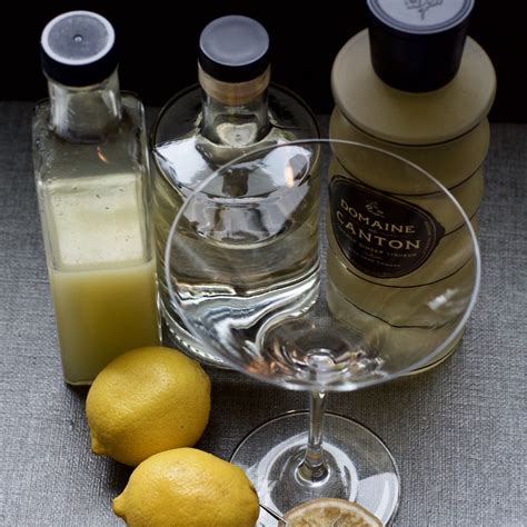 The Gin And Ginger Martini Gin Ginger Liqueur Lemon First Order Gin