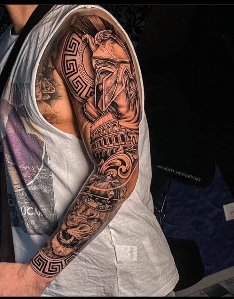 Greek God Arm Tattoos Full Arm Sleeve Liam Rebel Tattoos