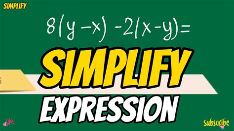 How To Simplify This Expression 10 Youtube