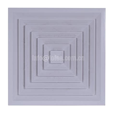ABS Plastic Square Diffuser Removable Blades Guangzhou Tofee Electro Mechanical Equipment Co